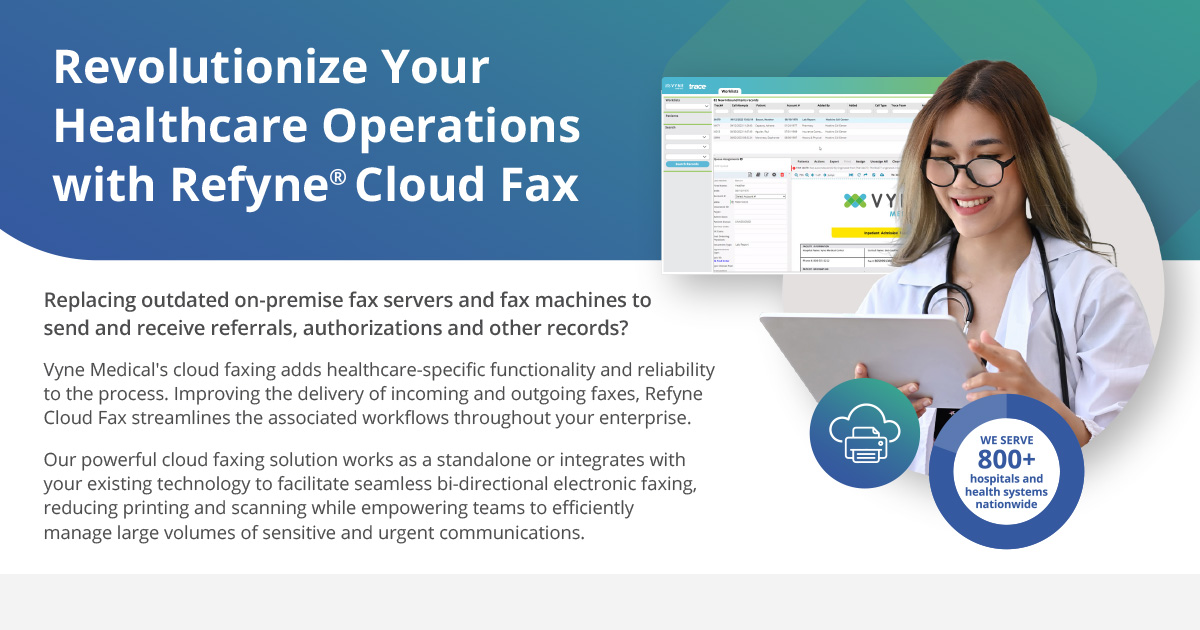 Revolutionize Your Healthcare Operations with Cloud Fax - Vyne Medical